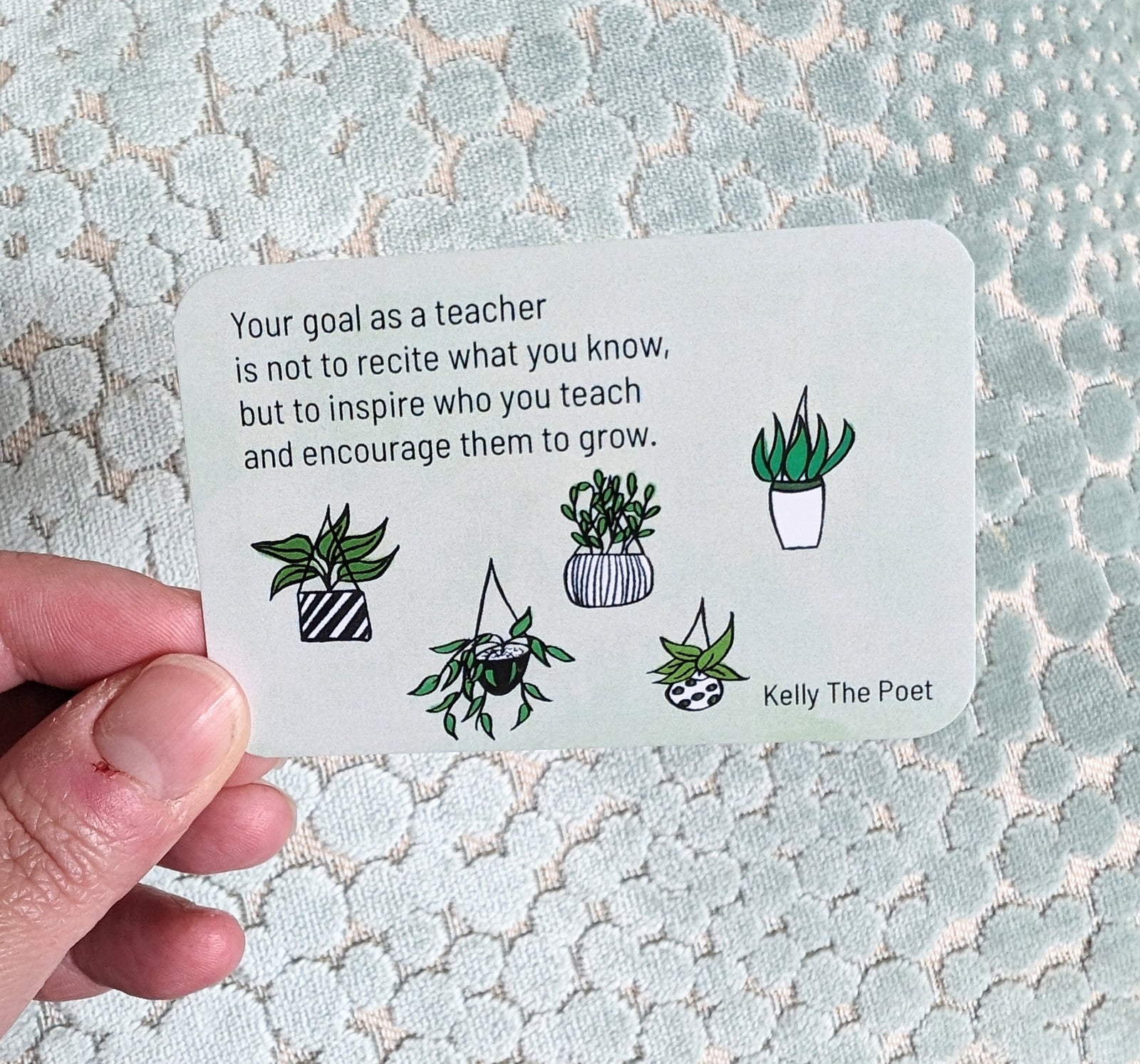 Teacher Pocket Poems – Kelly The Poet