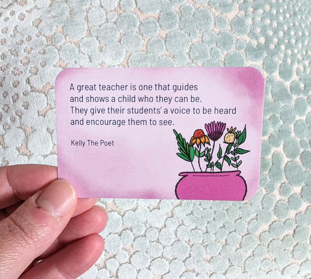 Teacher Pocket Poems – Kelly The Poet